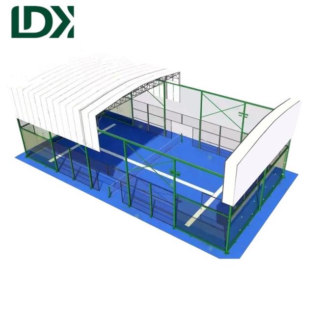 Alternative ceiling design for padel court