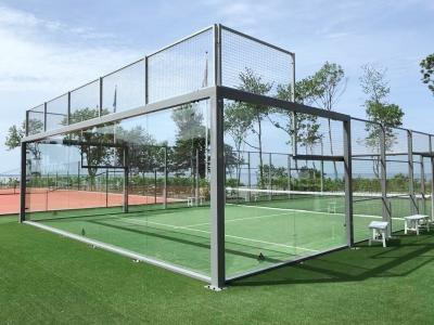 China High Grade Stainless Screws And Steel Net PE Coating Professional Grade Outdoor Padel Sports Field Panoramic Platform Tennis Equipment for sale