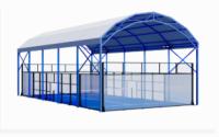 Quality Club Universities School Tennis Court Cover Panoramic Paddle Tennis Court With for sale