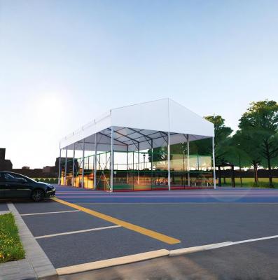 China Portable Windproof Padel Court Canopies for sale
