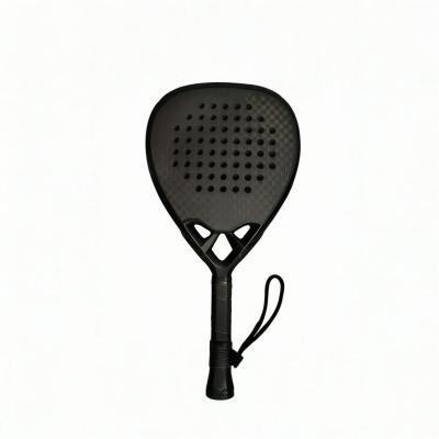China Carbon Fiber Padel Racket with Wooden Frame for Professional Competition and Beginner-Friendly Customizable Paddle Tennis Racket for sale