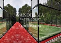 Quality Impact Resistant Padel Court Glass Wall Eco Friendly Paddle Court Design for sale