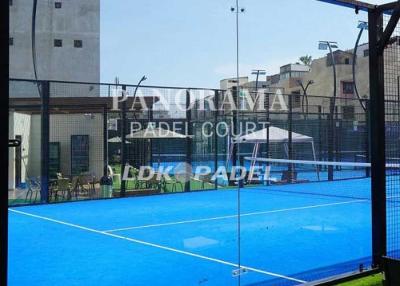 China Panoramic Glass Padel Courts Supporting Custom For Indoor Outdoor Sports Facilities for sale