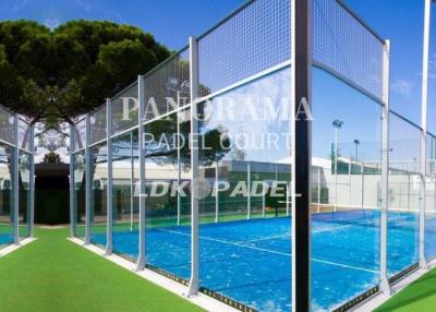 China Training Panoramic Glass Wall With Impact Resistance Custom Logo for sale