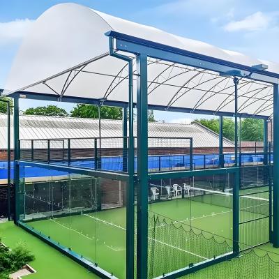 China ​Stormproof Padel Court Cover with Custom Design for sale
