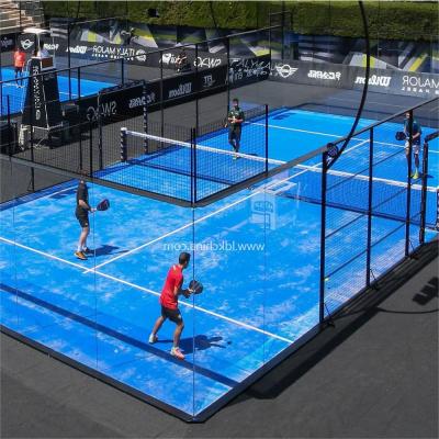 China 20m X 10m Paddle Court Supplier Sport Field Padel Tennis Court Equipment for sale
