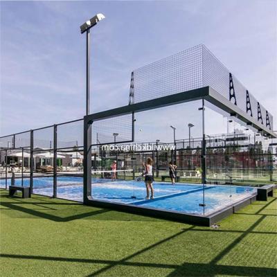 Cina Campo da Padel Tennis per Stadio all'aperto di alta qualità in vendita a caldo con attrezzatura per pavimentazione sportiva in vendita