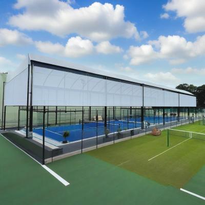 China Outdoor Standard Paddle Tennis Court With Removable Roof for sale