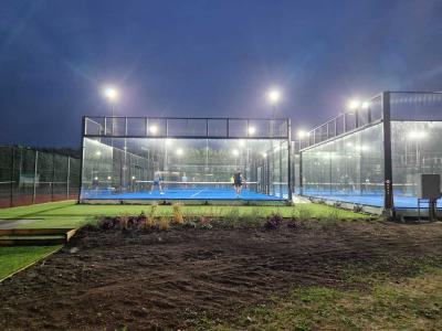 China Hot Sale Padel Sports Court Equipment Panoramic Removable Paddle Tennis Portable Padel Sport Court for sale