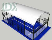 Quality Padel With Roof Padel Court With Fixed Roof Outdoor Padel Customized Size Sport for sale