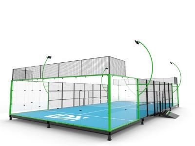 China Sports Portable Padel Court With Base Cost Customized Size Indoor Outdoor Use for sale