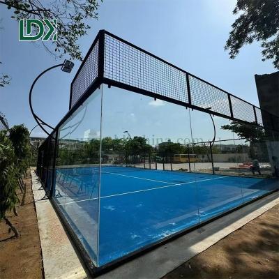 China Professional Manufacturer Paddle Tennis Sport Equipment 20*10m Panoramic Padel Court for sale