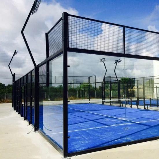 Quality Padel Equipment with Lighting, Fence Netting and Glass Wall System for sale