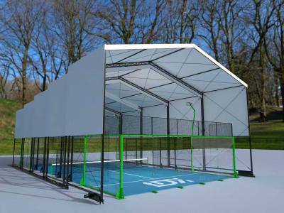 China Anti-Corrosion Padel Court Steel Roof for Sports Project Installation for sale