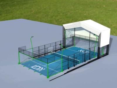 China Factory Direct Padel Court Canopy with High-Strength Metal Frame for sale