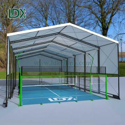 China Modular Padel Court Roof Design for Easy On-Site Installation for sale