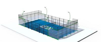 China Professional 360° Glass Padel Court for Sports Center Installation for sale