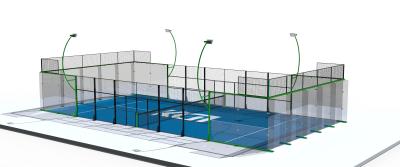 China Custom Size 360° Panoramic Padel Court for Commercial Projects for sale
