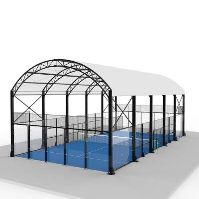 China The All-Weather Arena: Seamless Panoramic Roofs for Uninterrupted Padel Tennis for sale