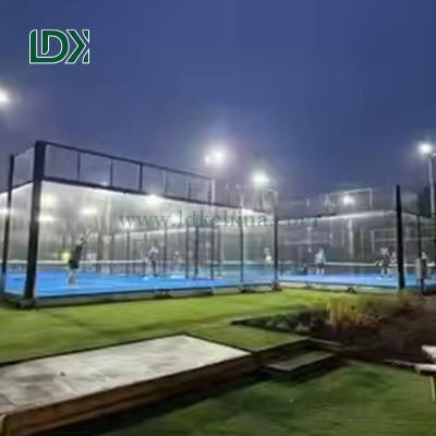 China Paddle Tennis Court 360 Panoramic Outdoor Playing Padel Courts Custom design panoramic padel courts for sale