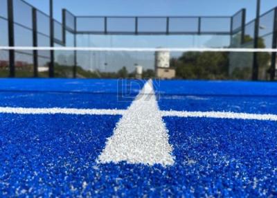 China Indoor Padel Pick: Premium 25x25 Monofilament Artificial Turf Grass – Custom Blue Turf for Stadium Needs for sale