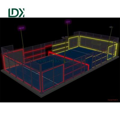 China The Future Of Night Play Energy Efficient Luminous Padel Court Solutions for sale