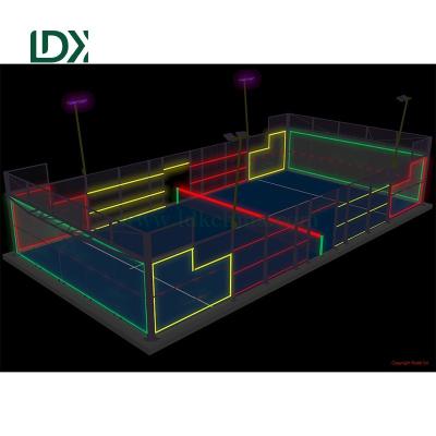 China Panoramic Night Sports Featuring Cutting Edge Padel Court Lighting for sale