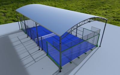 China Indoor Padel Court Advantages Climate Controlled Play and Structural Efficiency for sale
