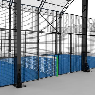 China Hybrid Sports Facilities Integrating Covered Padel and Tennis Court Designs for sale