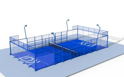 China Experience the Future of Sport on a Stunning Glass Padel Court with Panoramic Views for sale