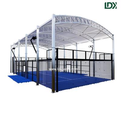 China Outdoor Padel Court with Roof for All-Weather Sports Club Use for sale