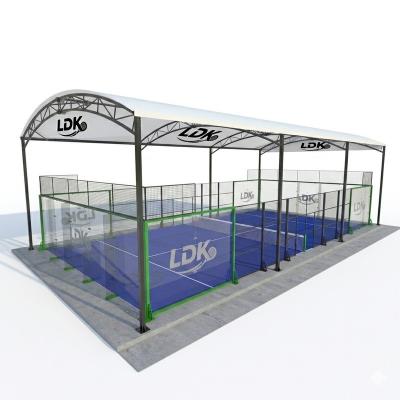 China Covered Panoramic Padel Court for Clubs and Commercial Projects for sale