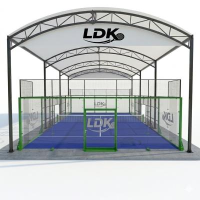 China Professional Covered Padel Tennis Court for Sports Facilities for sale