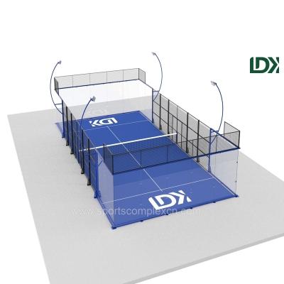 China Single Padel Court System for Clubs and Training Centers for sale