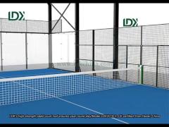 high-strength padel court roof for year-round performance