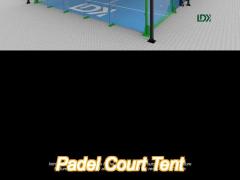 durable dome padels court canopy padel court tent wind resistant aluminum frame
