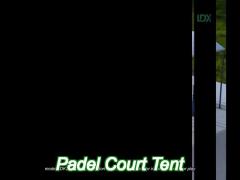 green padel court tent ce en compliant storm proof for indoor outdoor events