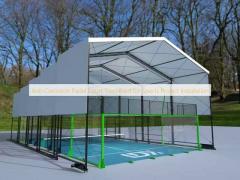 Anti-Corrosion Padel Court Steel Roof for Sports Project Installation