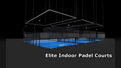 Indoor Glass Padel Court with Ceiling Lighting | Custom Padel Court Solutions for Global Projects