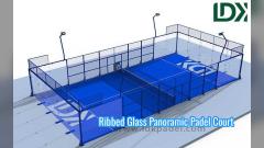 Professional Ribbed Glass Panoramic Padel Court