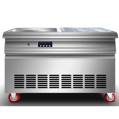 China single pan intelligent fried ice cream making machine fry ice cream pan for sale