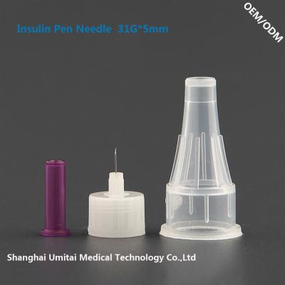 Cina aghi astuti della penna dell'insulina di 31Gx5mm per Lantus Solostar/Berlipen/OptiClik in vendita