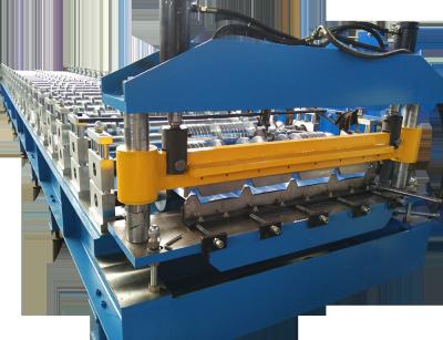 China Roll Forming Machine  IBR Roof Panel Trapezoidal Roofing Sheet Roll Forming Line Metal Profile Machines for sale