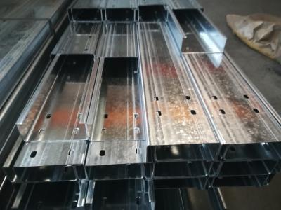China 350MPa Galvanized Purlin Roll Forming C Z Exchangeable Purlin Roll Forming Machine Post Punching and Cut to Length Type for sale