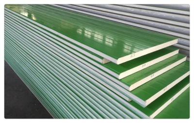 China Metal Roofing Pre painted Steel PPGI PU Sandwich Panel Polyurethane Sandwich Panel for sale