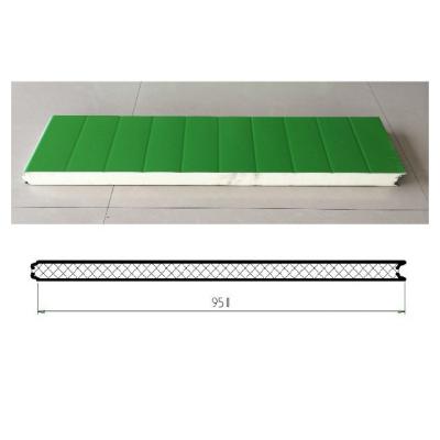 China 40-317-950 Type Pre-painted Color Coated Galvanized Steel Polyurethane(PU) Sandwich Panel PU Sandwich Panel for sale