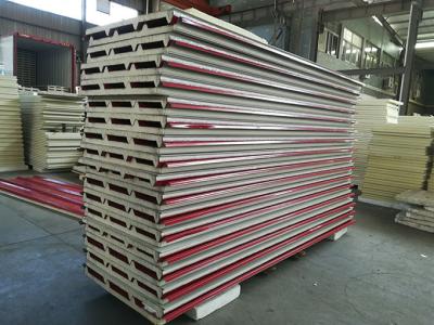China 10-317-950 Type PPGI Metal Polyurethane(PU) Sandwich Panel PU Sandwich Panel Roof Panel for sale