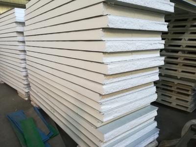 China Wall Panel and Roof Panel Polystyrene Sandwich Panel Waterproof Exterior PPGI Steel EPS Sandwich Panel for sale