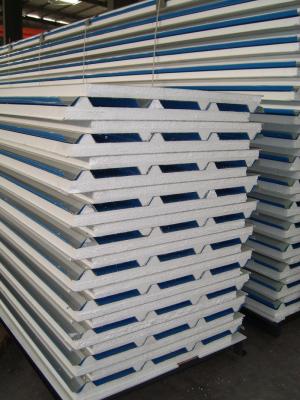 China 40mm 50mm Roof Panel Polystyrene Sandwich Panel Waterproof Exterior PPGI Steel EPS Sandwich Panel for sale