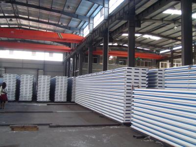 China Lightweight Colored Steel EPS Sandwich Panel Polystyrene Sandwich Roof Panel PPGI Sheet for sale